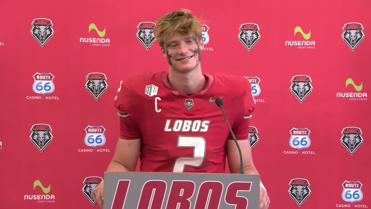 Lobo Football vs New Mexico State Postgame: Jack Layne (9/27/25) - New ...