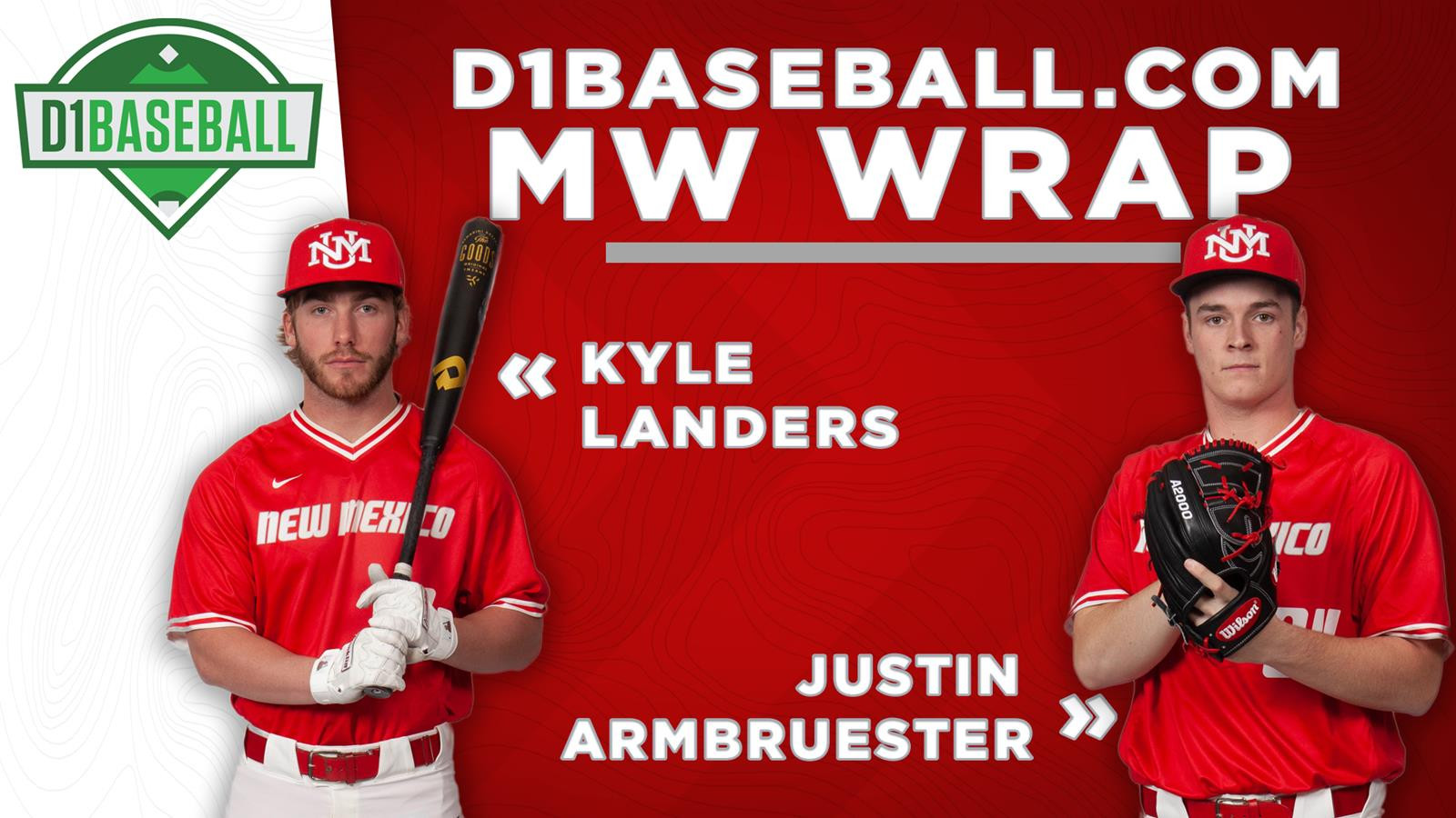 Armbruester and Landers honored by D1Baseball.com - New Mexico Lobos ...