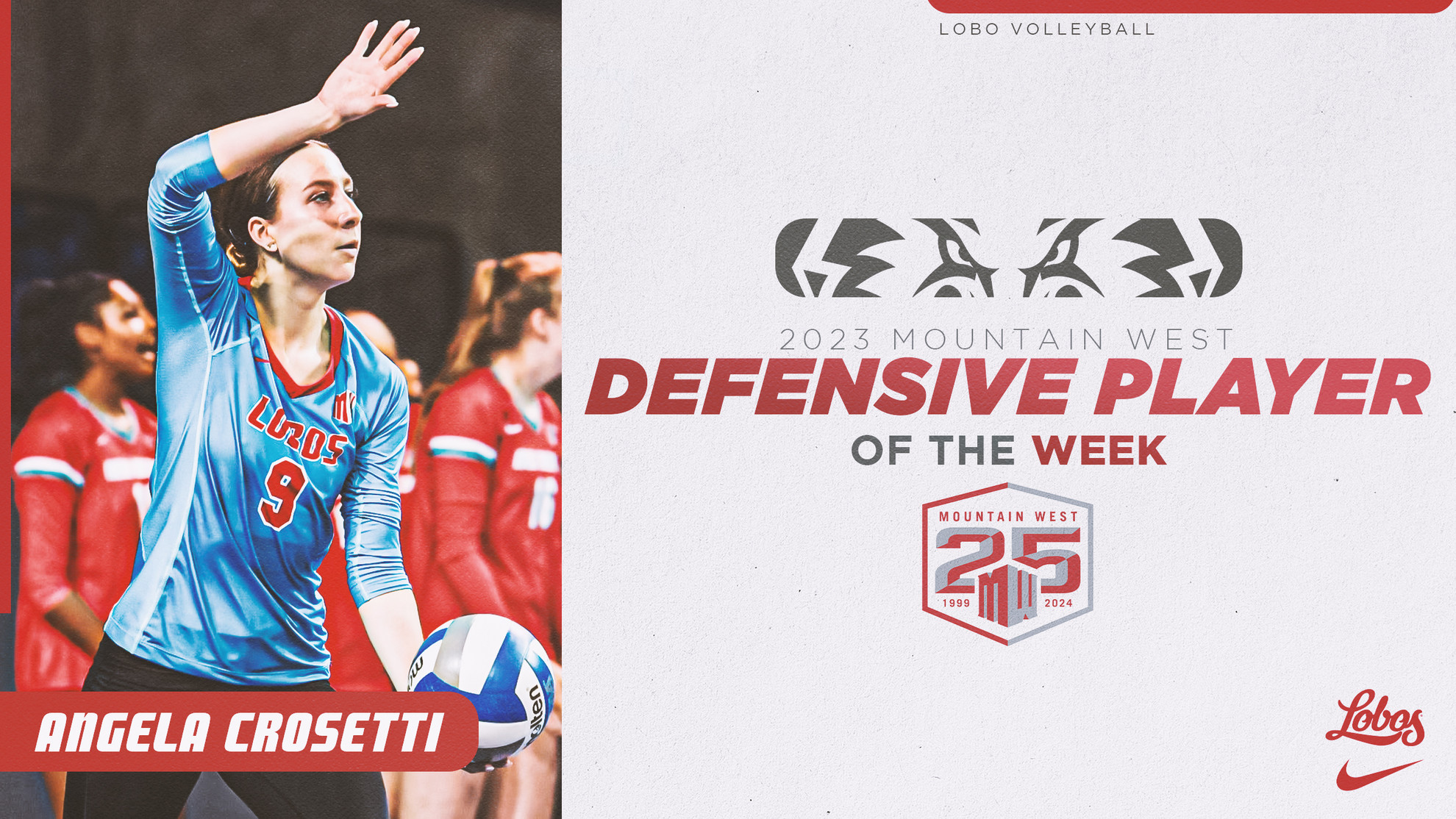 Crosetti Named MW Defensive Player of the Week - New Mexico Lobos ...