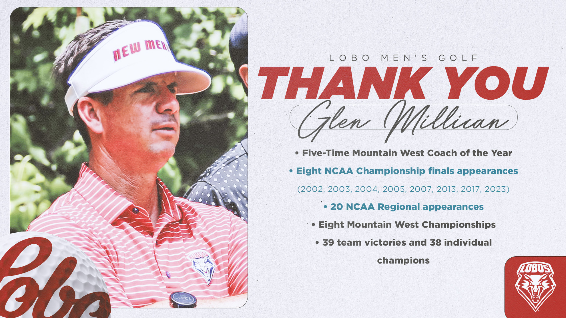 Glen Millican Named Head Men’s Golf Coach at Missouri - New Mexico ...