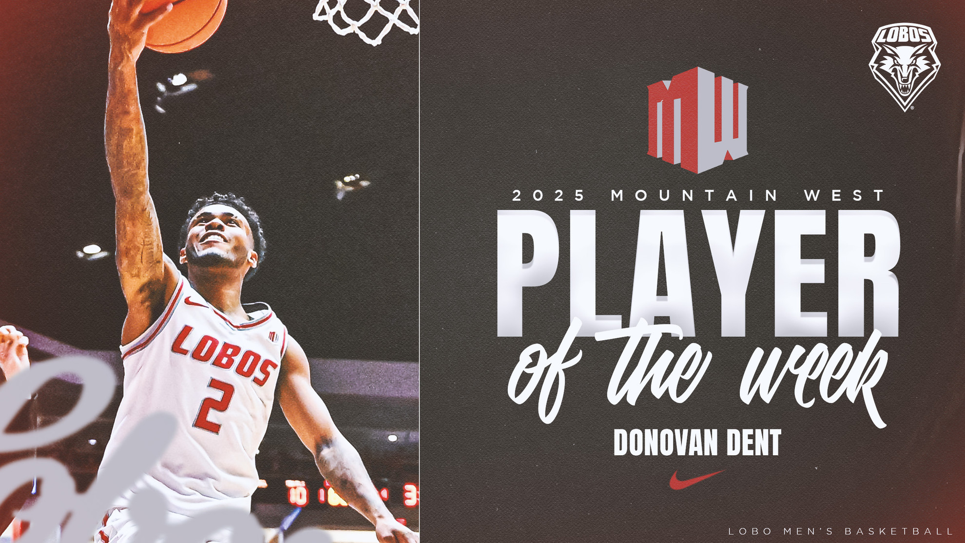 Donovan Dent Named Mountain West Player of the Week - New Mexico Lobos ...