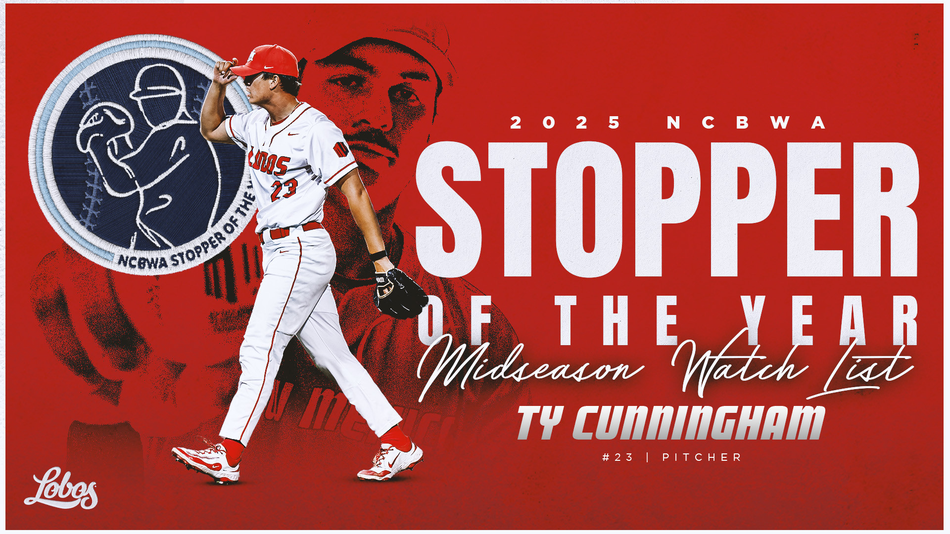 RHP Ty Cunningham Named to NCBWA Stopper of the Year Midseason ...