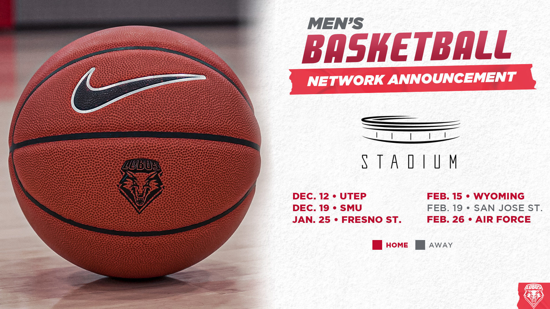 Six Men’s Basketball Games to Air on Stadium - New Mexico Lobos ...
