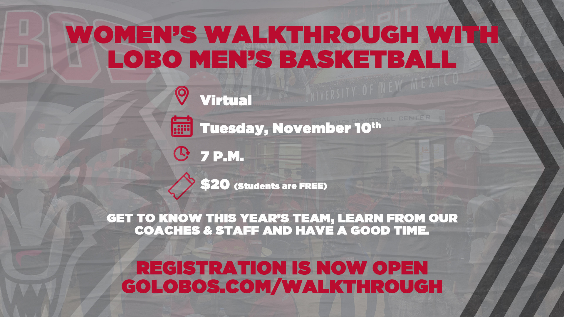 Lobo Basketball to Host Second Women’s Walkthrough - New Mexico Lobos ...