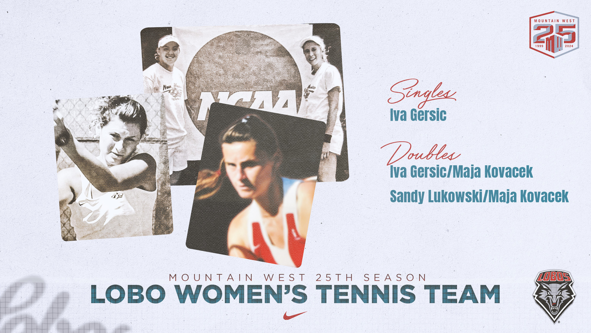 Three Lobos Named to 25th Anniversary MW Women’s Tennis Team - New ...