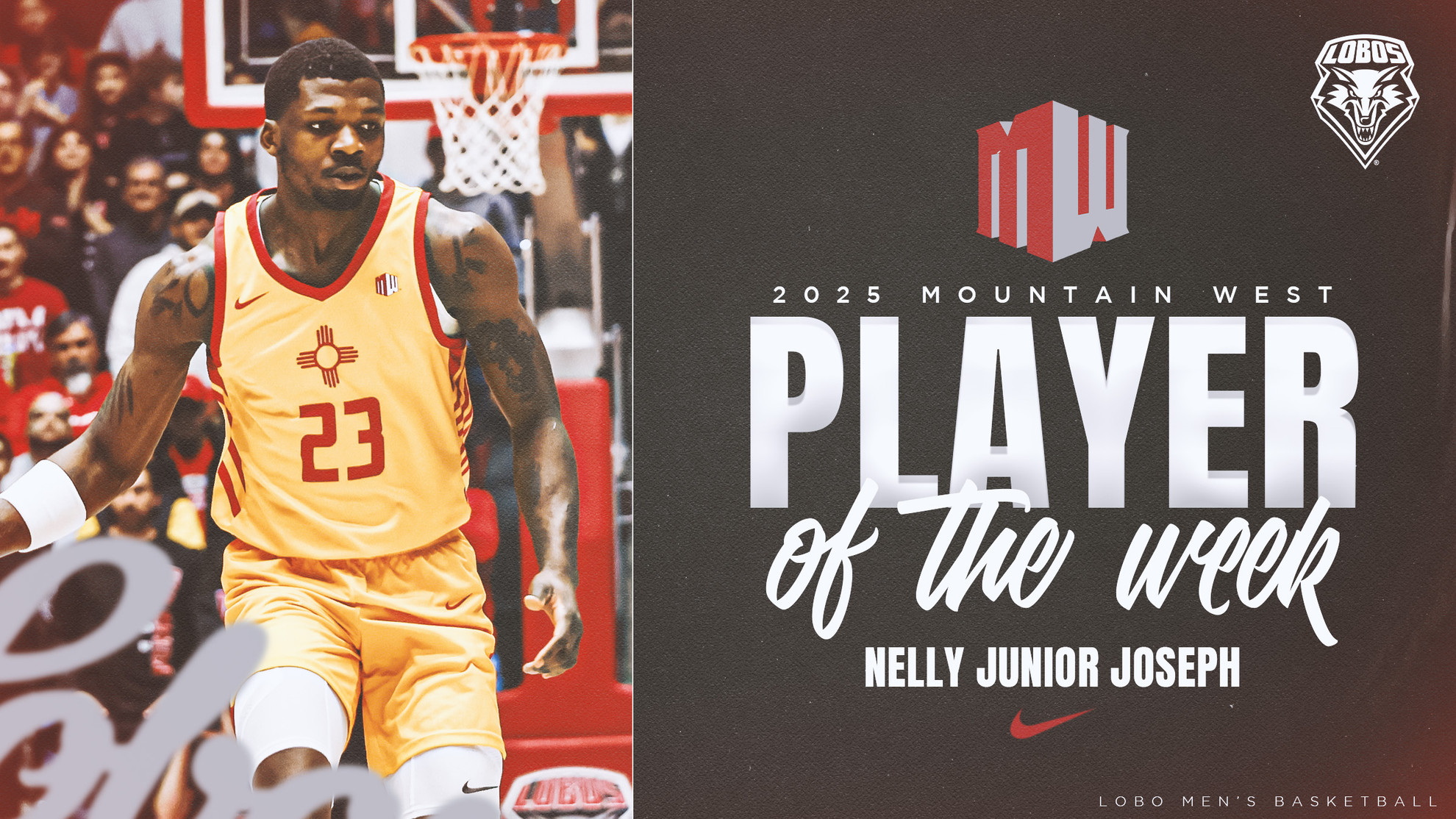 Nelly Junior Joseph Repeats as Mountain West Player of the Week - New ...