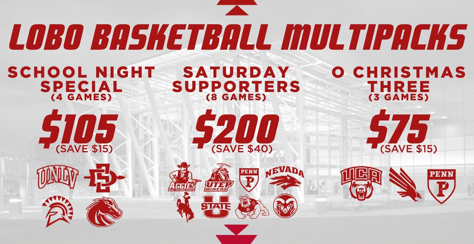 New Lobo Men’s Hoops Multi-Packs Now Available! - New Mexico Lobos ...
