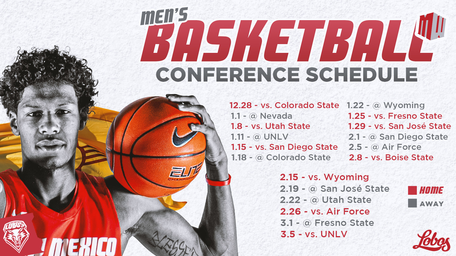Lobo Men’s Basketball Conference Schedule Released - New Mexico Lobos ...