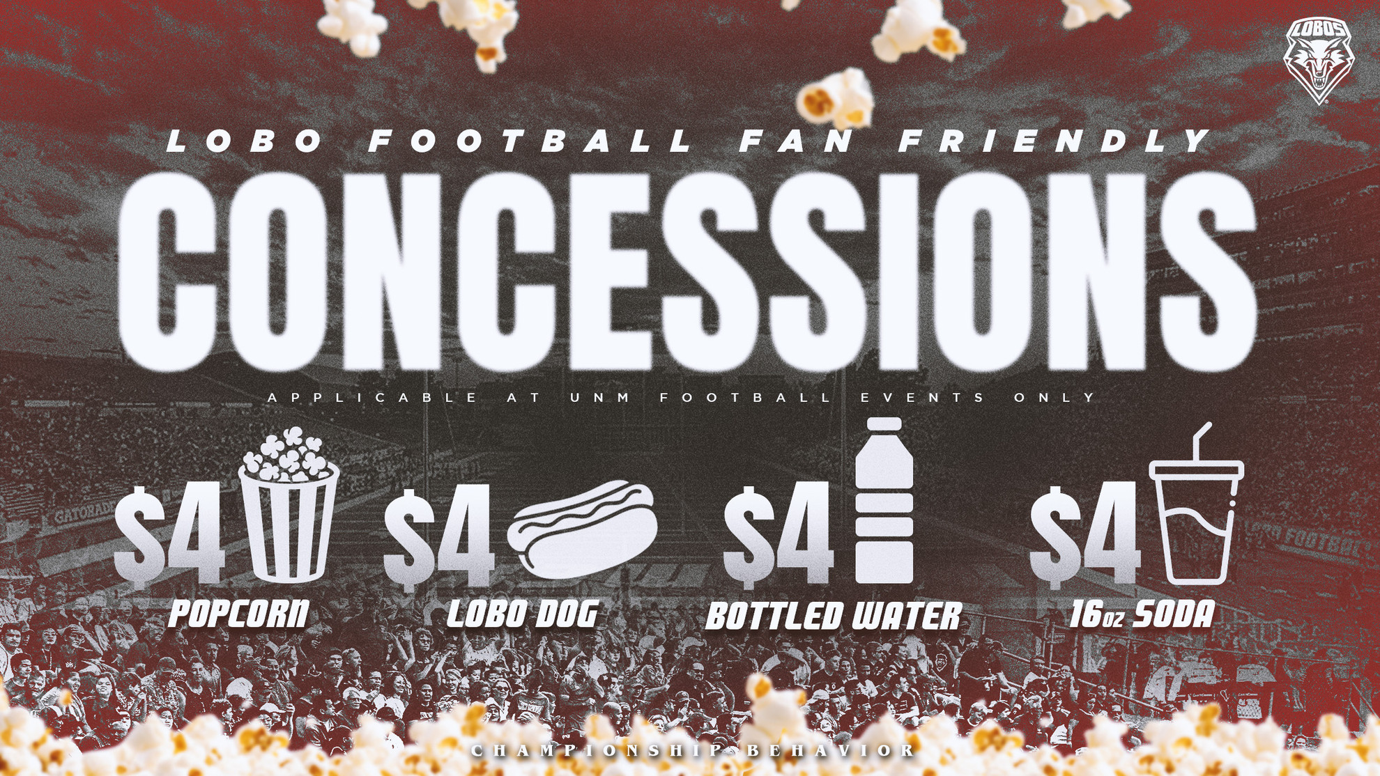 YUM! All-New $4 Value Menu for Lobo Football Games All Season Long ...