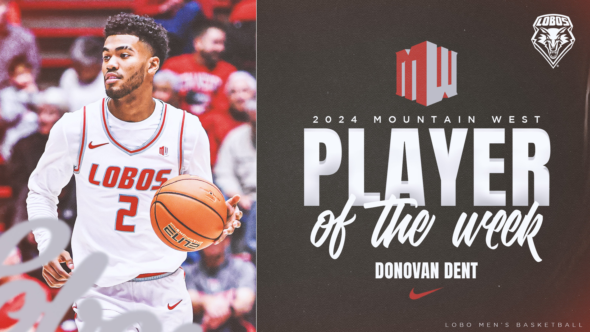 Donovan Dent Named Mountain West Player of the Week - New Mexico Lobos ...