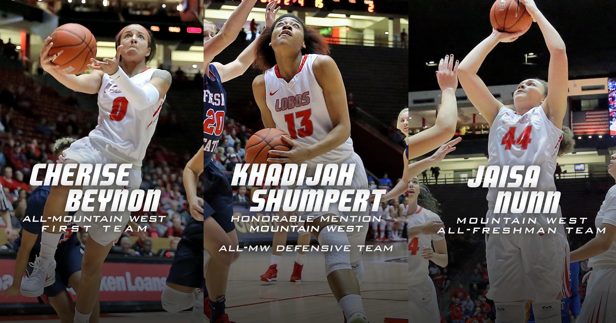 Three Lobos Garner MW Honors - New Mexico Lobos - Official Athletics ...