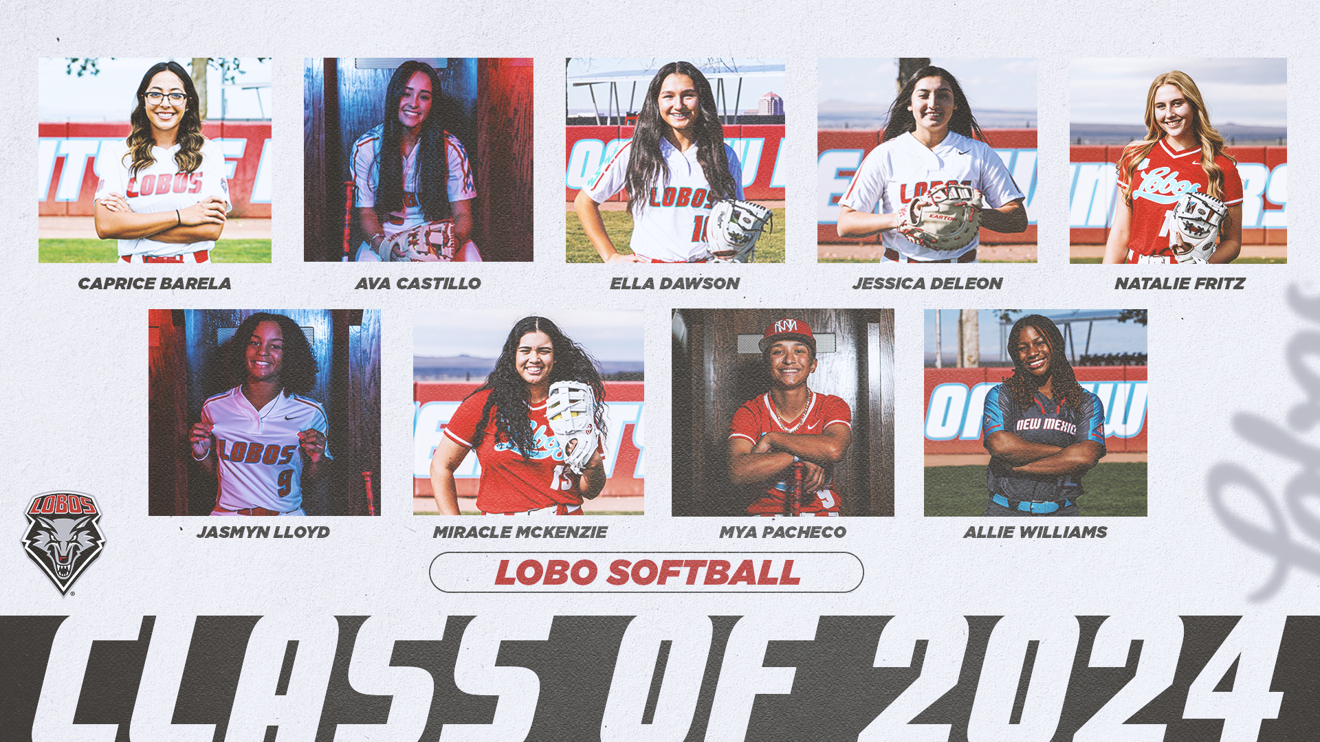 Lobo Softball Signs Nine to 2024 Class - New Mexico Lobos - Official ...