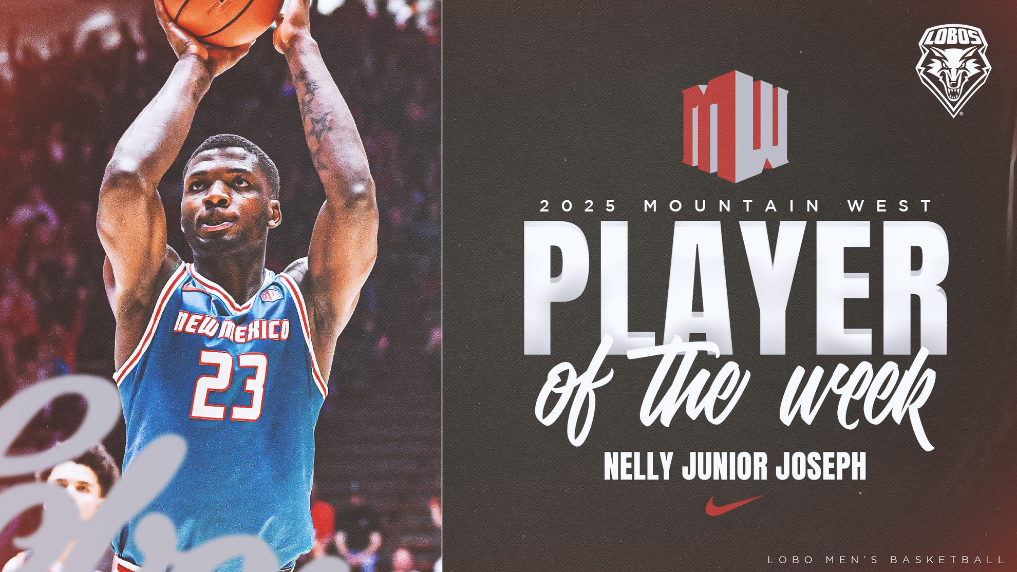 Nelly Junior Joseph Named Mountain West Player of the Week - New Mexico ...