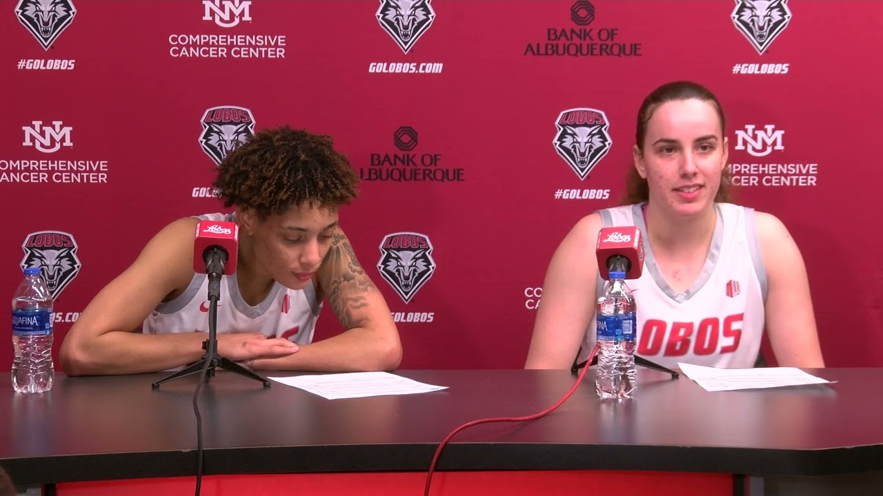 LaTora Duff & Paula Reus Postgame - UNM vs. Wyoming 2/16/2023 - New ...