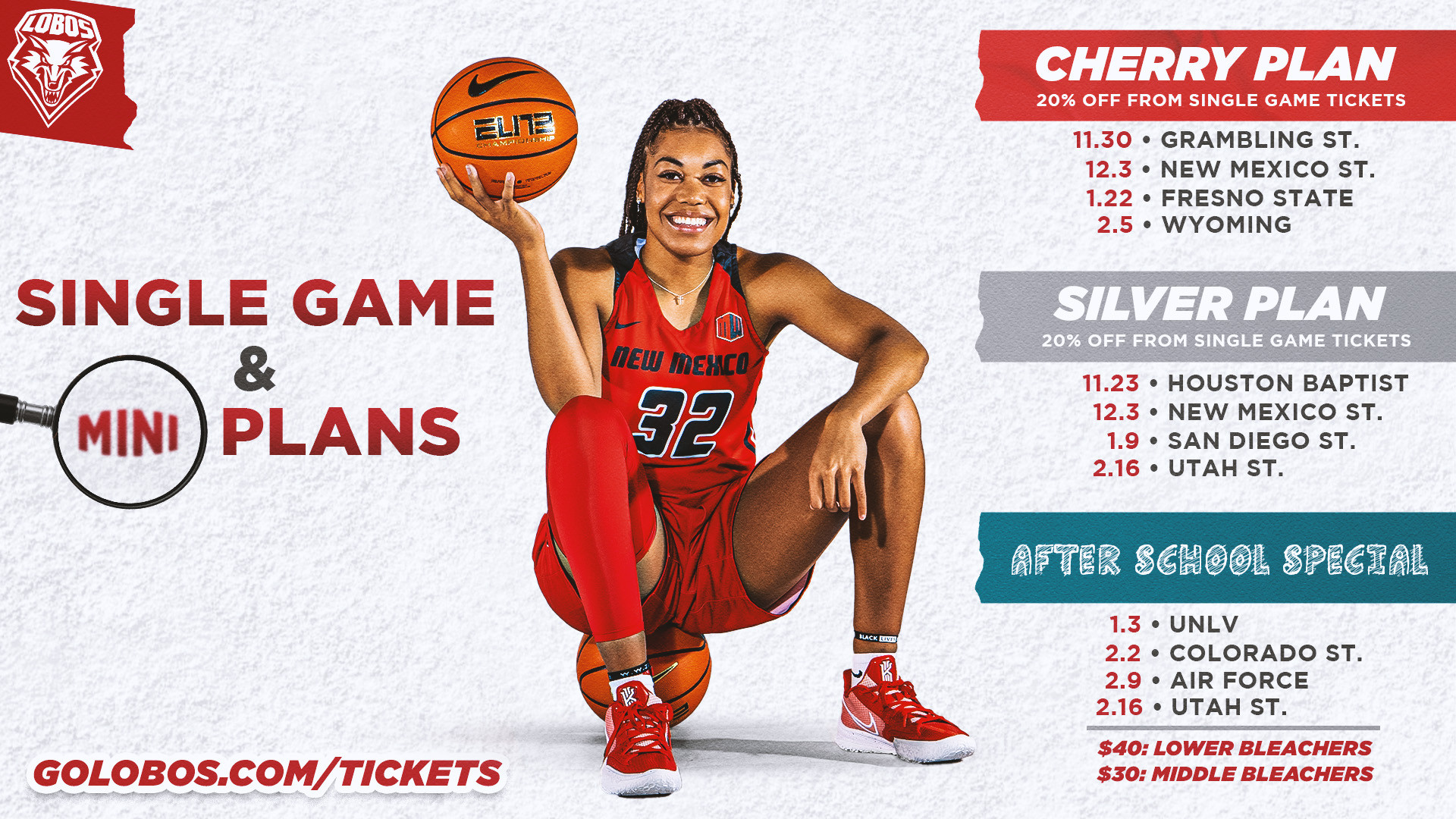 Lobo Basketball Mini Plans and Single-Game Tickets Available - New ...