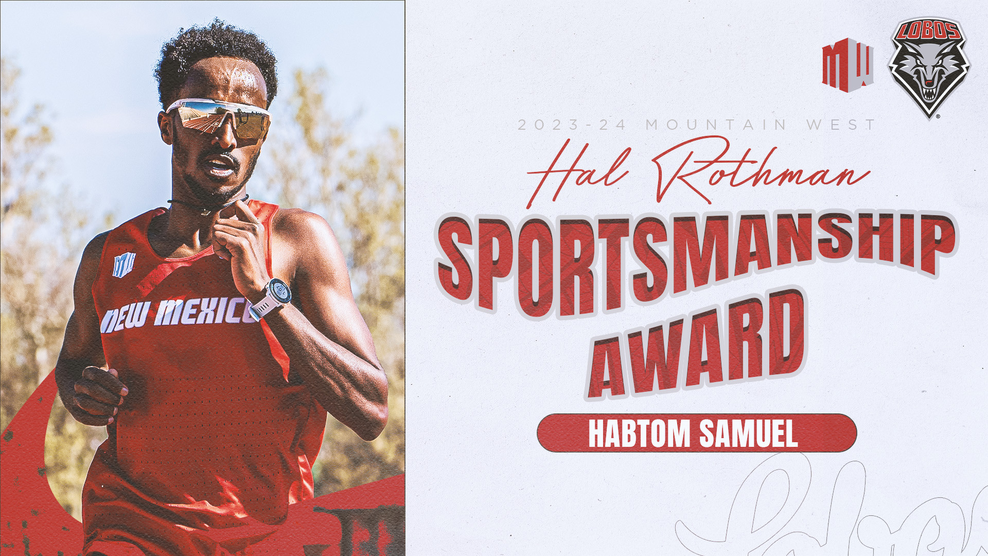 Habtom Samuel Earns MW’s Hal Rothman Sportsmanship Award - New Mexico ...