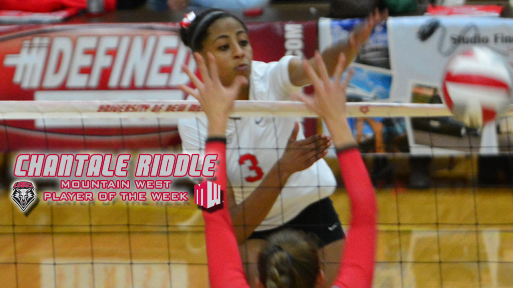 Chantale Riddle Named MW Player of the Week - New Mexico Lobos ...