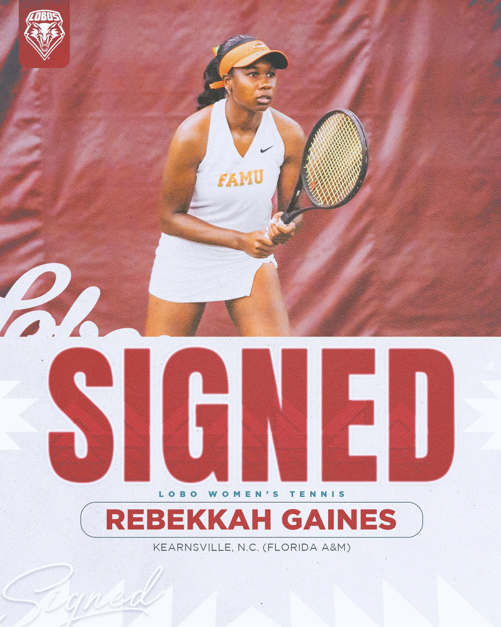 Women’s Tennis Signs Rebekkah Gaines of FAMU - New Mexico Lobos ...