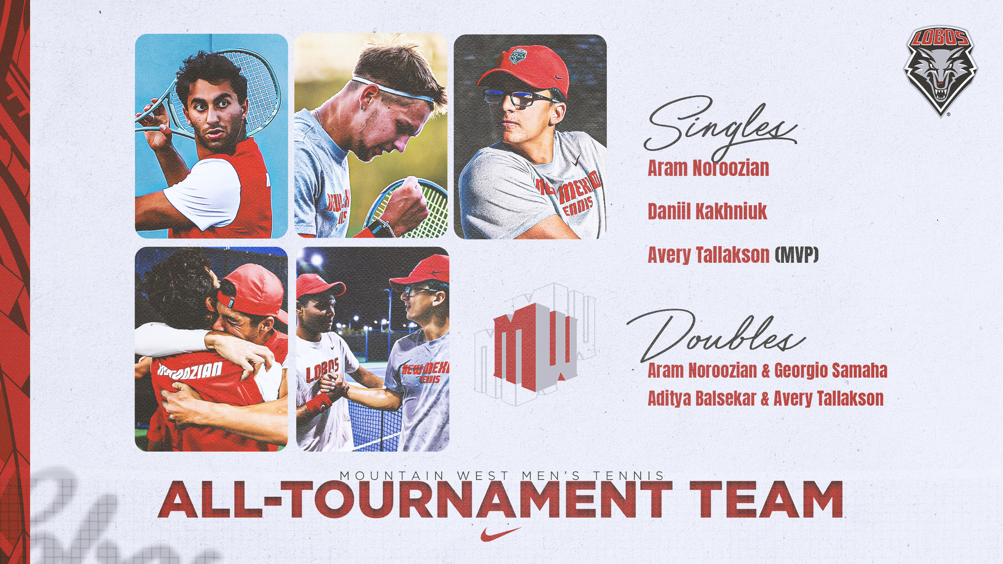 Five Named to MW All-Tournament Team - New Mexico Lobos - Official ...
